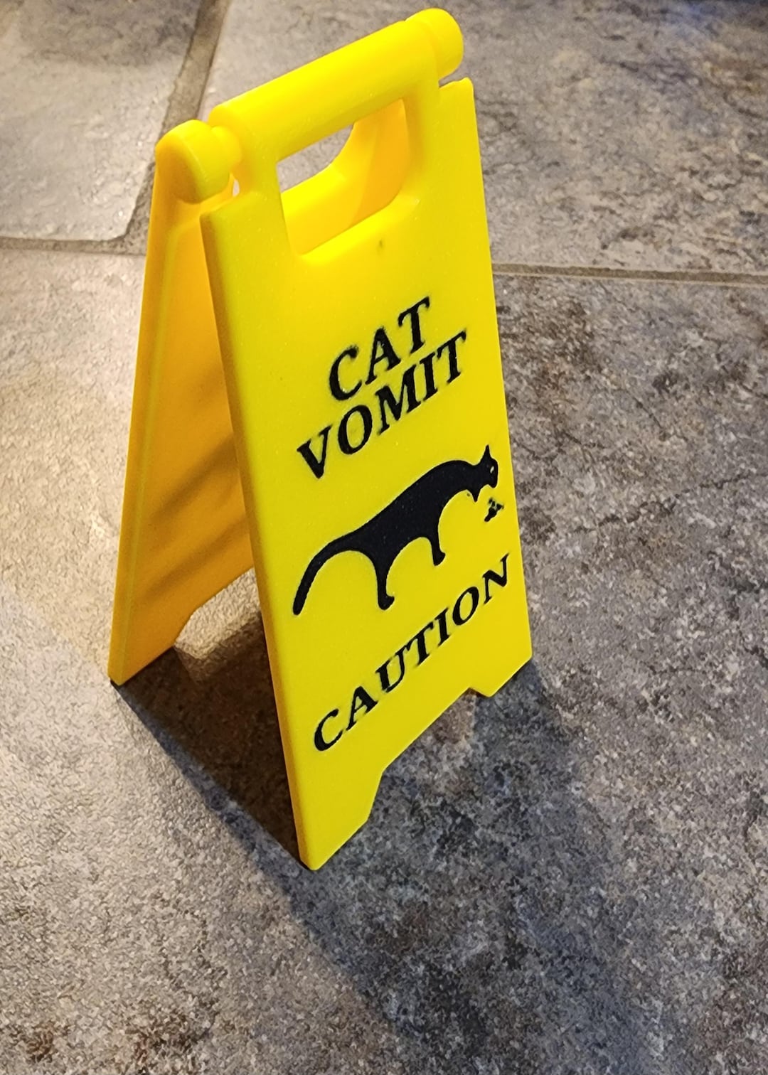 5 Inch Cat Vomit and Pee wet Floor Sign GREAT STOCKING STUFFERS - Etsy