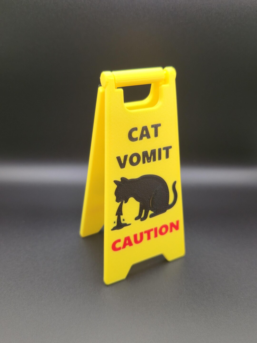 Mini Cat Vomit Caution Sign, 3D Printed Gag Gift - Etsy Australia
