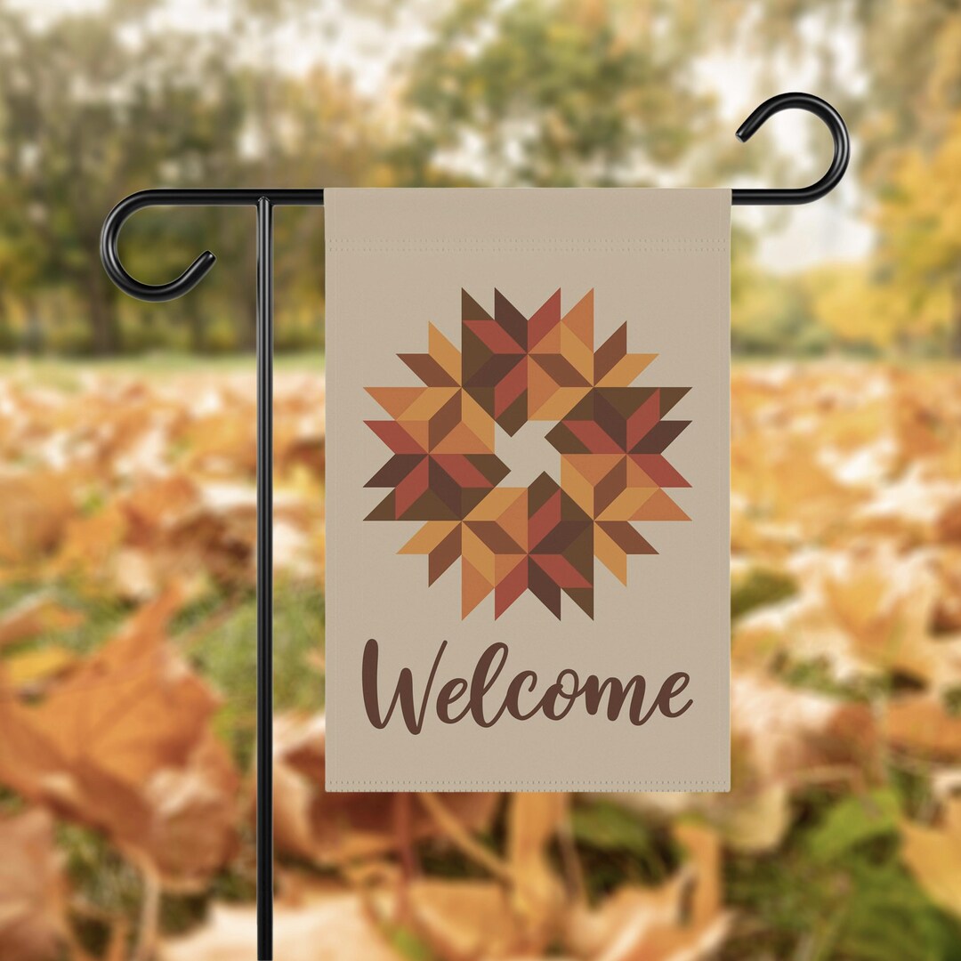 Fall Wreath, Autumn Wreath, Fall Flag, Autumn Flag, Fall Decor, Autumn ...