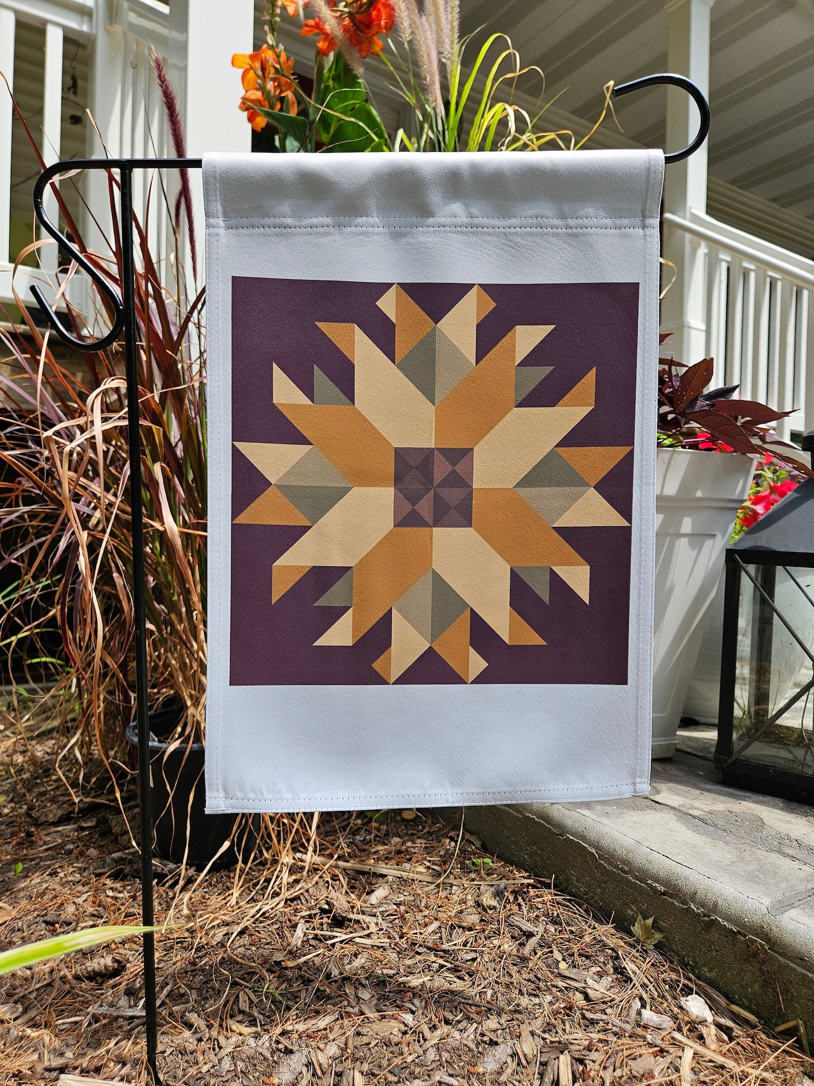 Sunflower Flag, Fall Flag, Autumn Flag, Barn Quilt Design, Fall Decor ...