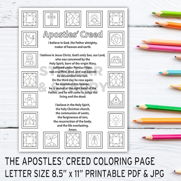Apostles Creed - Etsy