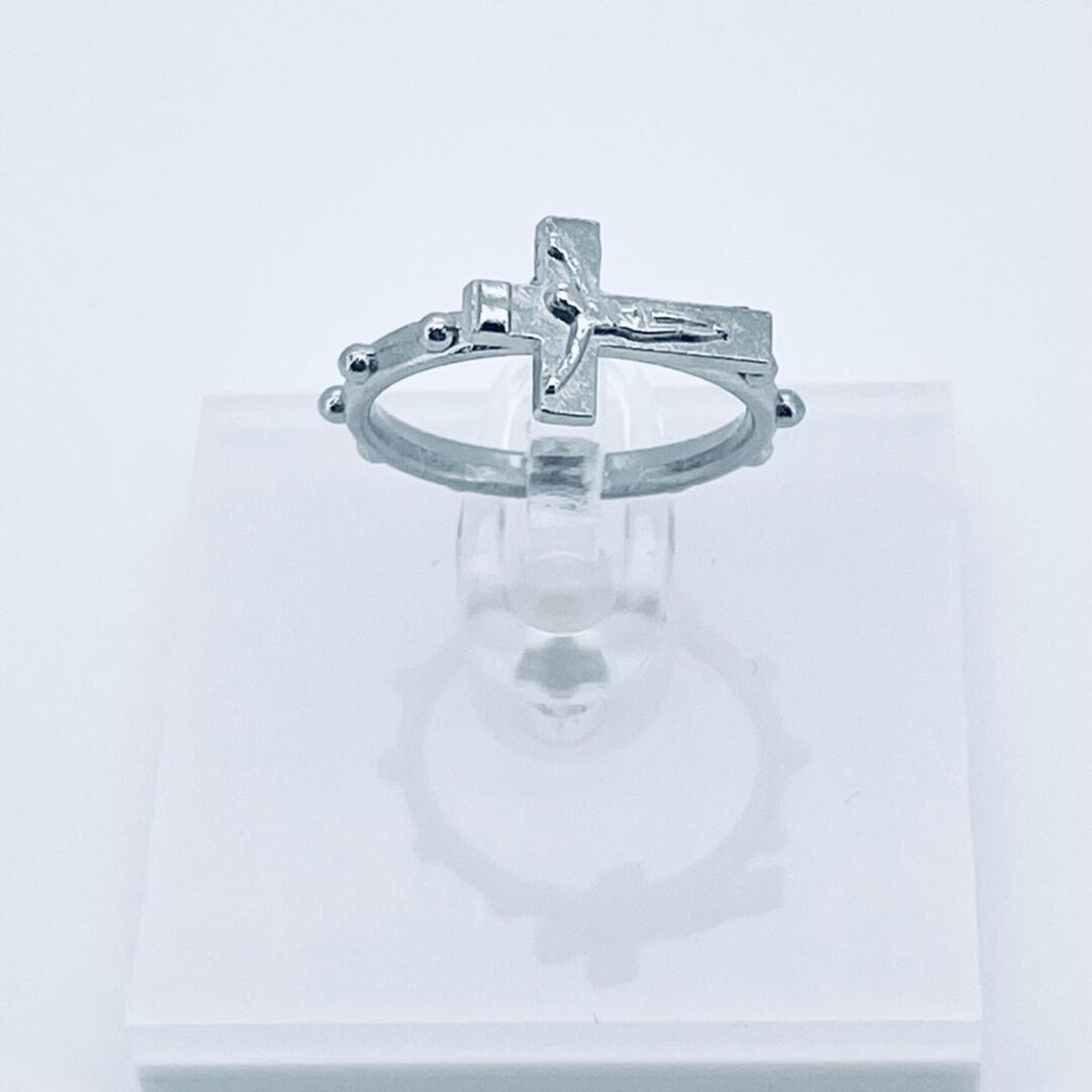 Christian Ring Catholic Rosary Decade With Jesus Christ on the Cross ...