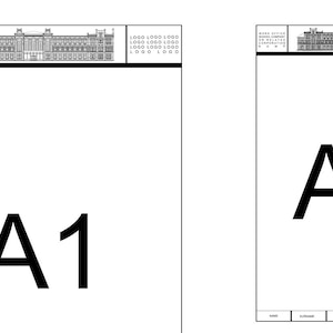 Architectural Title Block Templates, A1 A2 A3 A4 Sizes, Printable ...