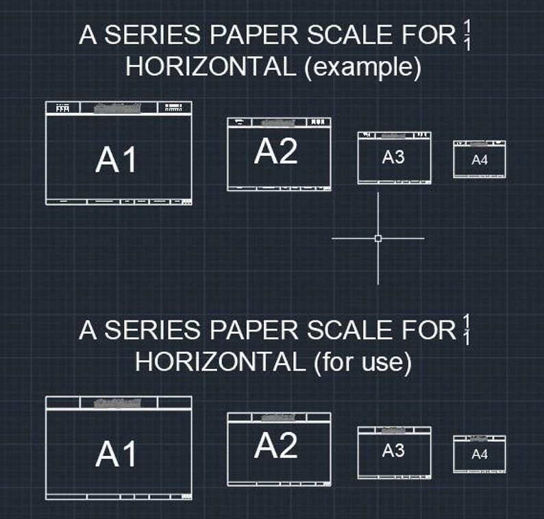 Editable Architectural Title Block Template | Autocad DWG & PDF | A1 A2 ...