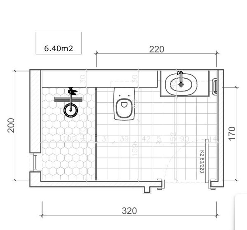 Printable Bathroom Floor Plans | Architectural Design Blueprint ...