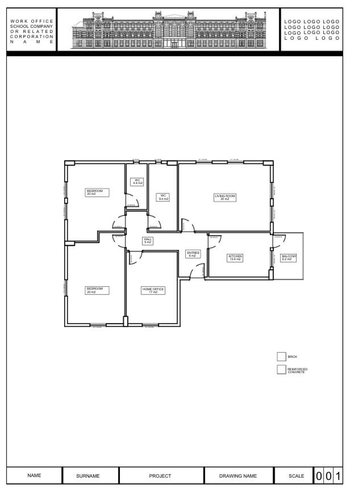 Architectural Title Block Templates, A1 A2 A3 A4 Sizes, Printable ...
