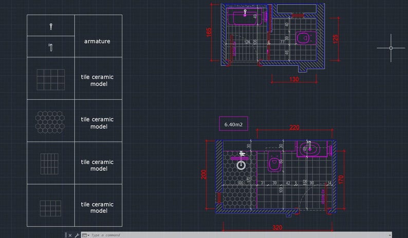 Printable Bathroom Floor Plans | Architectural Design Blueprint ...
