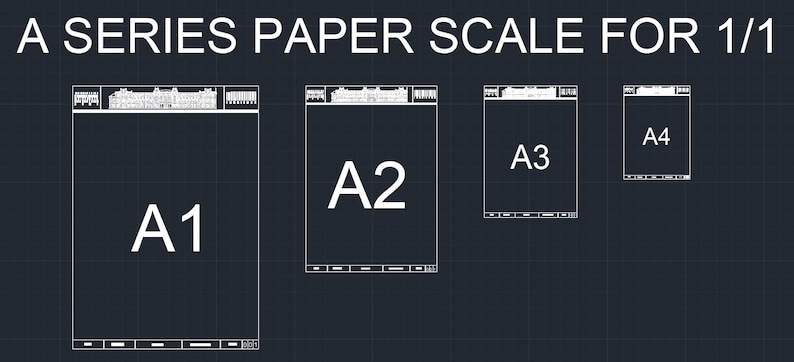 Architectural Title Block Templates, A1 A2 A3 A4 Sizes, Printable ...