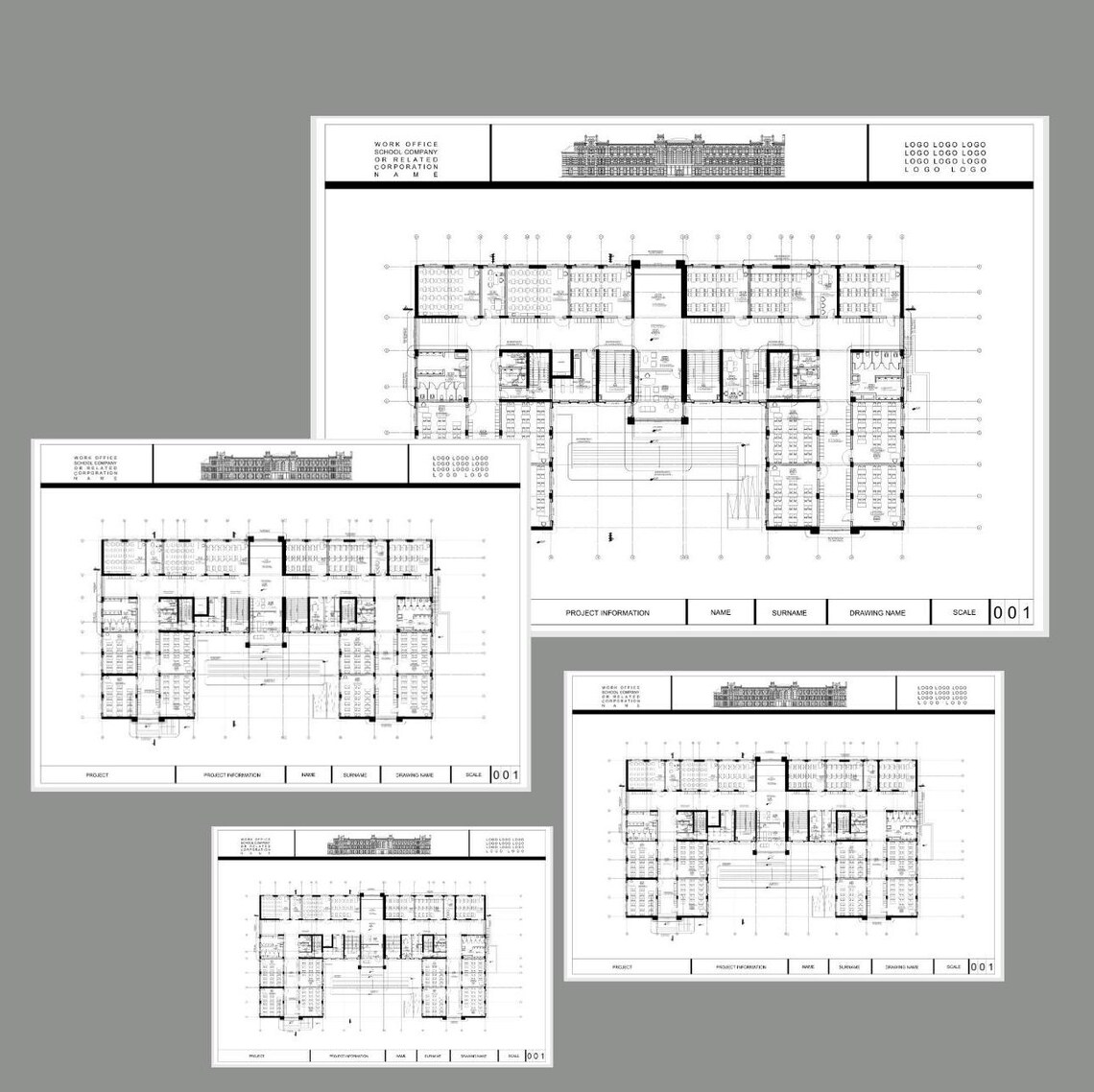 Editable Architectural Title Block Template | Autocad DWG & PDF | A1 A2 ...