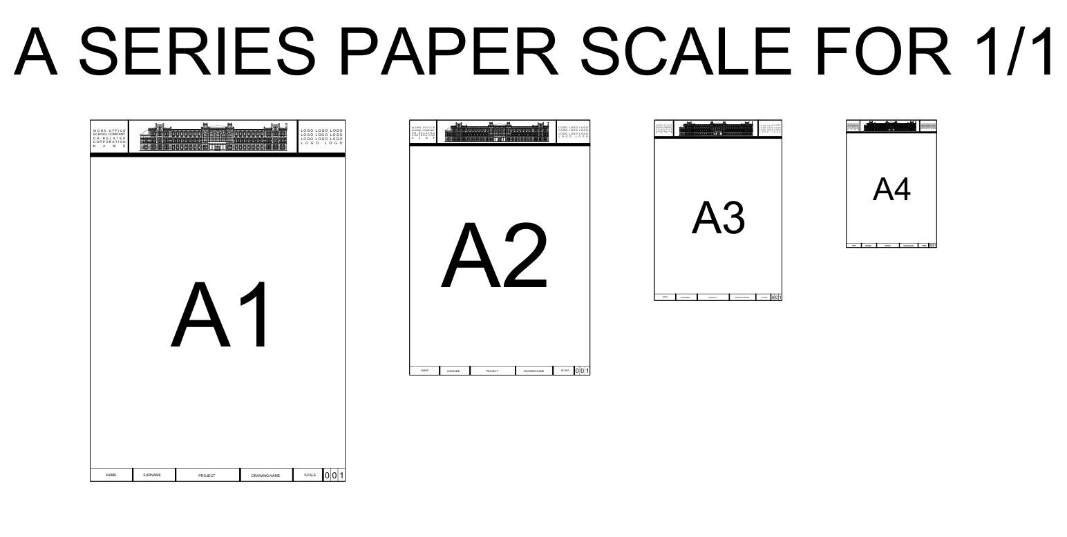 Architectural Title Block Templates, A1 A2 A3 A4 Sizes, Printable ...