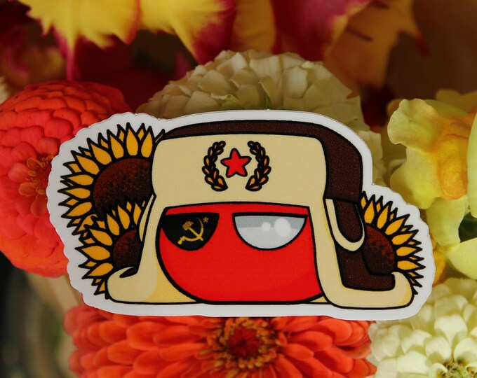 Soviet Union Countryballs Sticker 3" Vinyl Sticker - Etsy