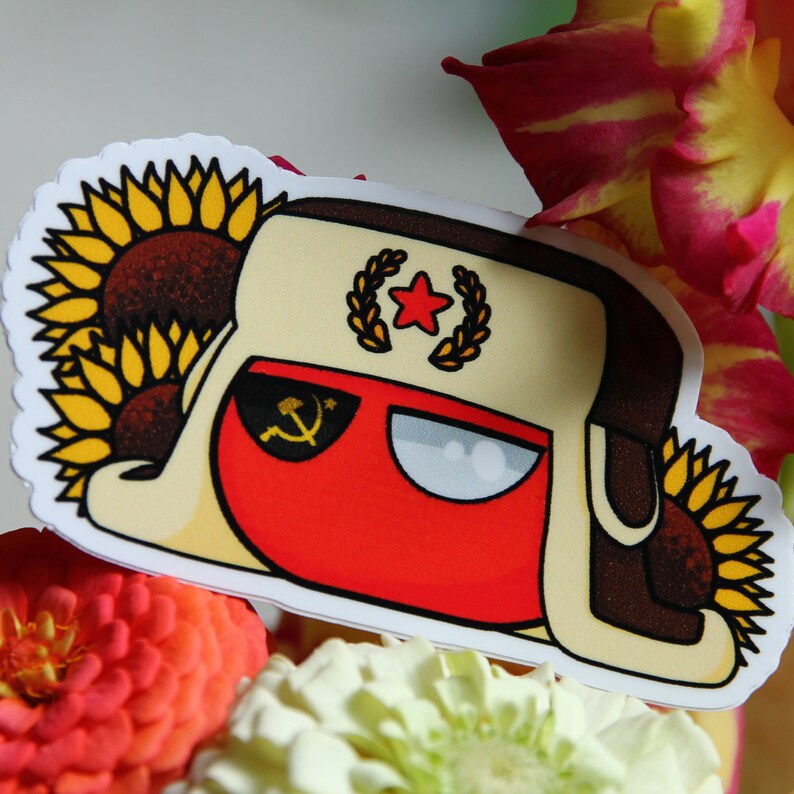 Soviet Union Countryball Sticker 3" Vinyl Sticker - Etsy