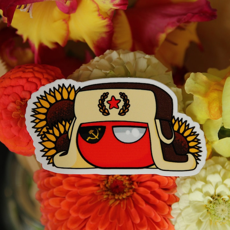 Soviet Union Countryball Sticker 3" Vinyl Sticker - Etsy