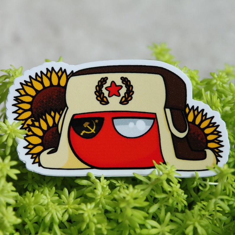 Soviet Union Countryball Sticker 3 Vinyl Sticker - Etsy