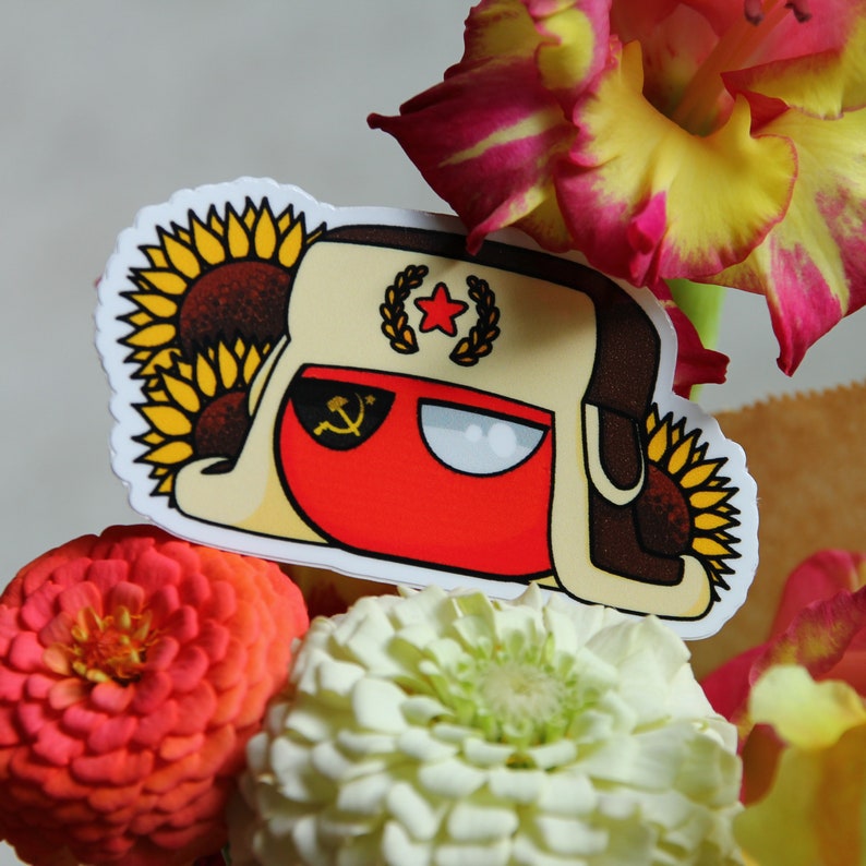 Soviet Union Countryball Sticker 3" Vinyl Sticker - Etsy