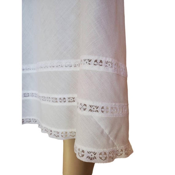 1950s-60s white Cotton dress slip - Gem