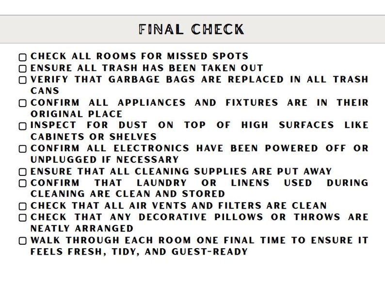 Ultimate Cleaning Checklist - Printable PDF for a Sparkling Home! Home ...