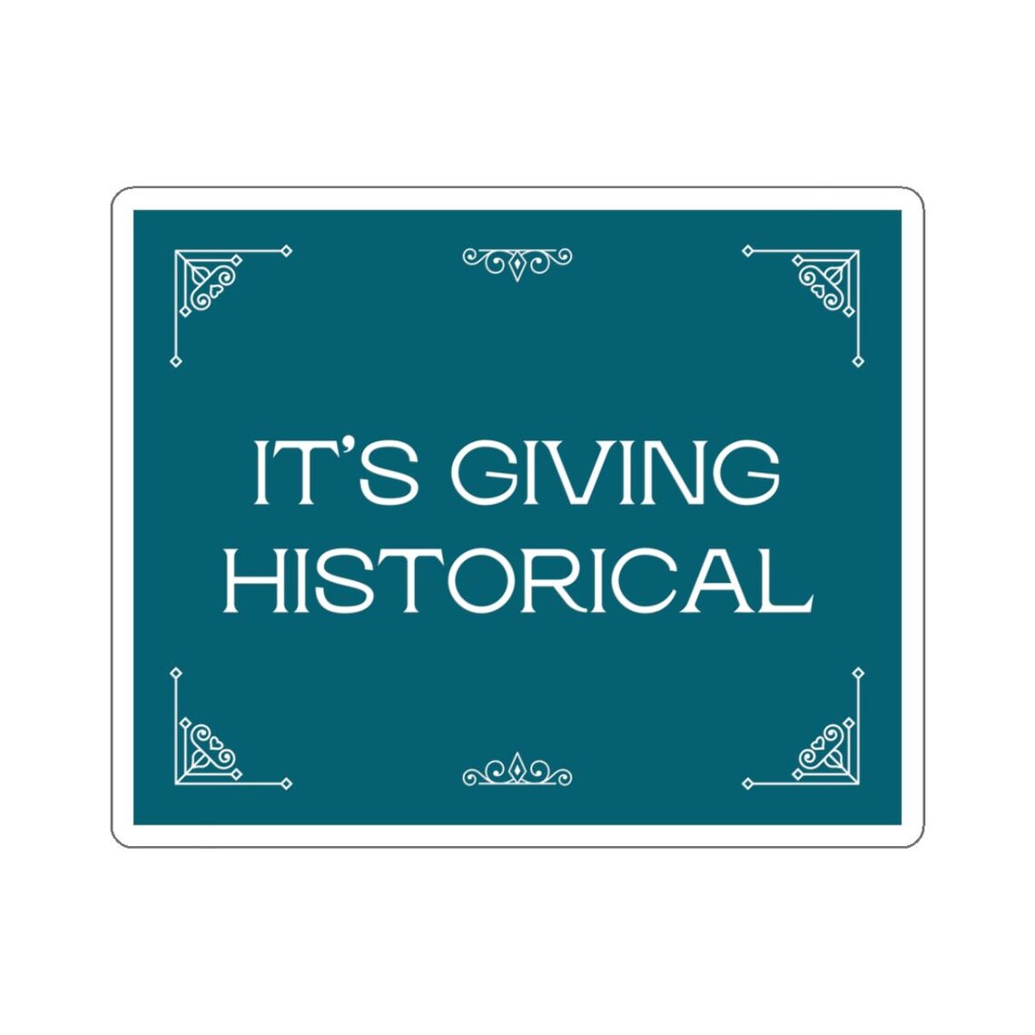 Funny Historical Feminine Revolutionary War Colonial Chic Sticker ...