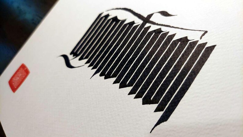 Tibetan Calligraphy Art: "i Bow Down" - Hand Written Artwork (12" X 9 ...