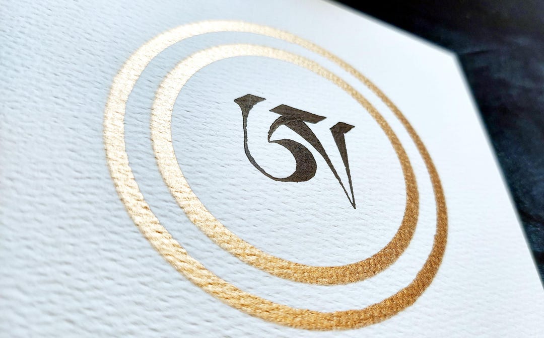 Tibetan Calligraphy, AH | Hand Written Artwork | Custom Asian Hand ...