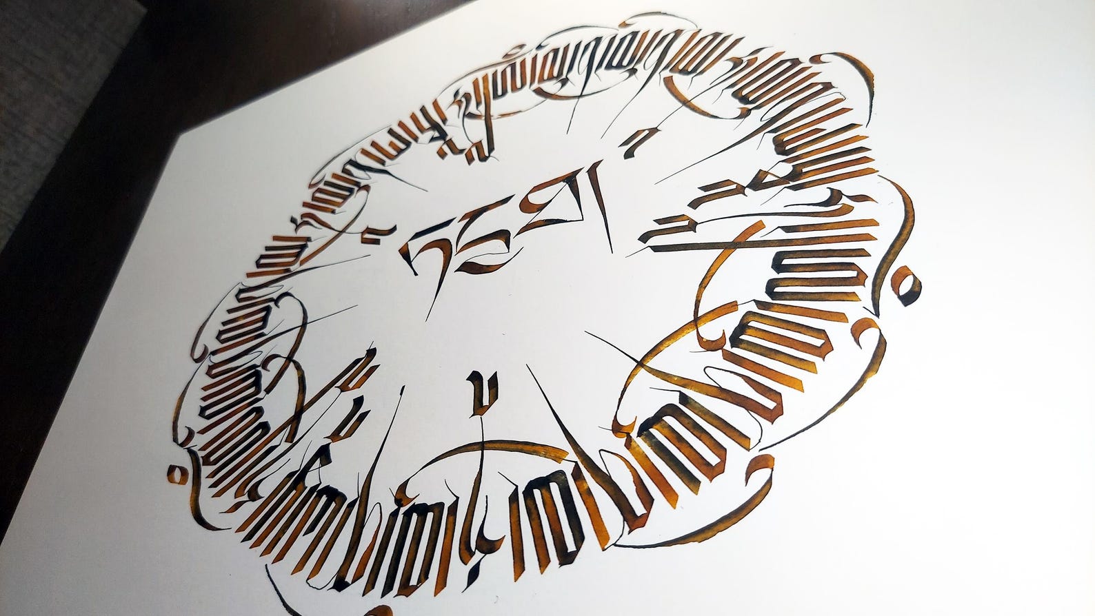 Buddha Shakyamuni Mantra in Tibetan Calligraphy | Hand Made Buddhist ...