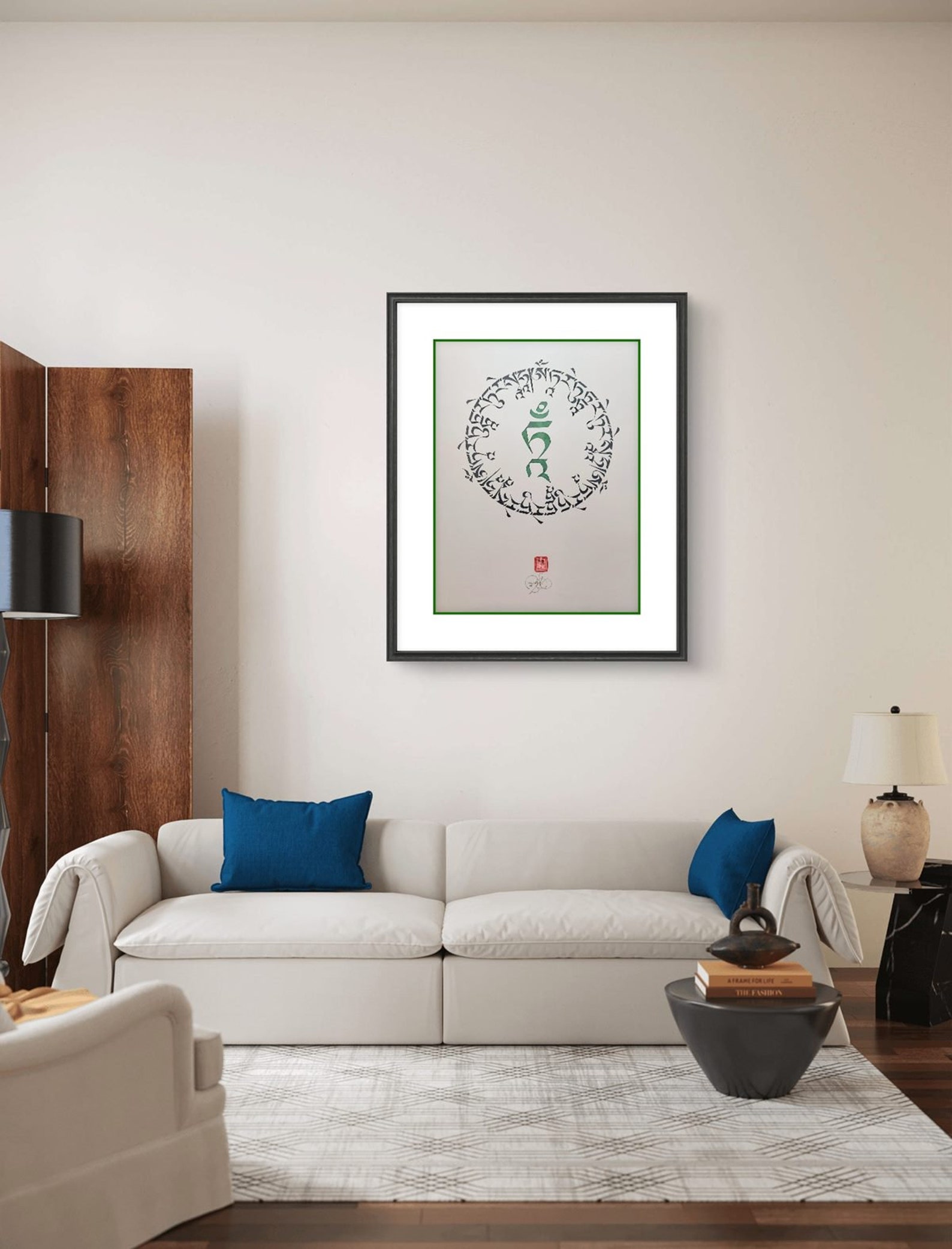 Mantra of Green Tara in Tibetan Calligraphy | Hand Made Buddhist Art ...