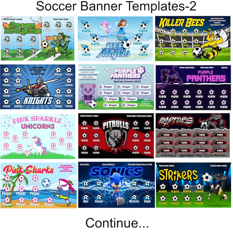 Soccer Team Banner, Soccer Banner, Custom Soccer Banner, Vinyl Banner ...