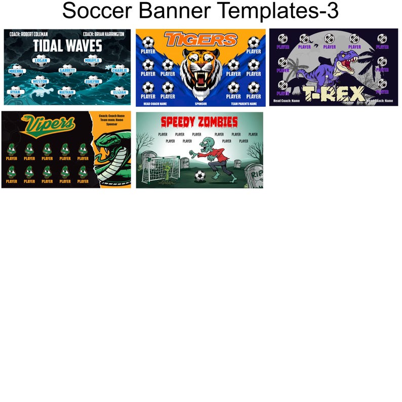 Soccer Team Banner, Soccer Banner, Custom Soccer Banner, Vinyl Banner ...