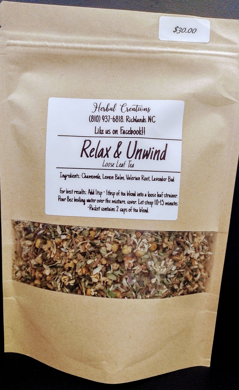 Relax & Unwind Herbal Tea (loose Leaf) - Etsy