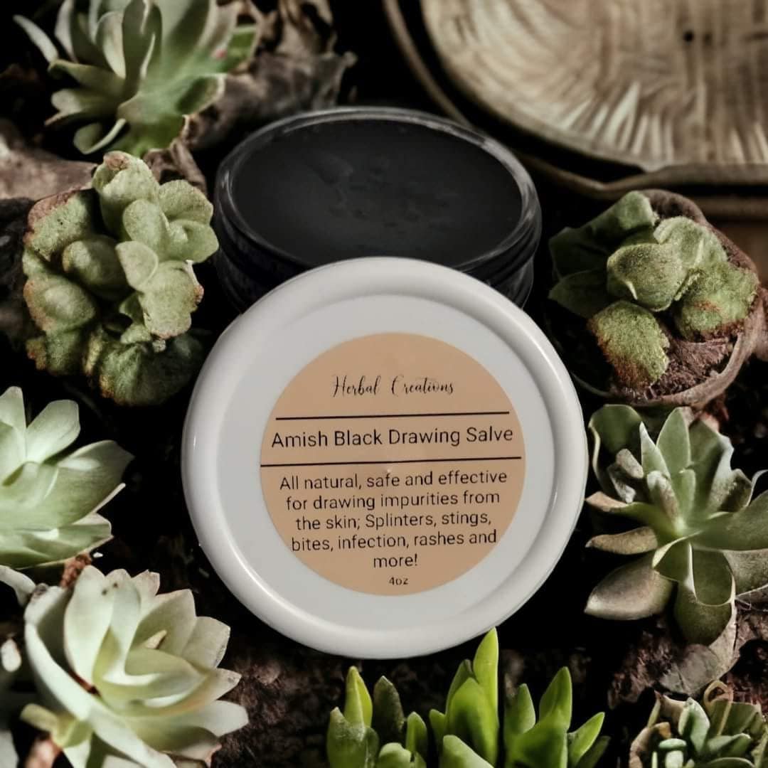 Amish Black Drawing Salve (4oz) - Etsy