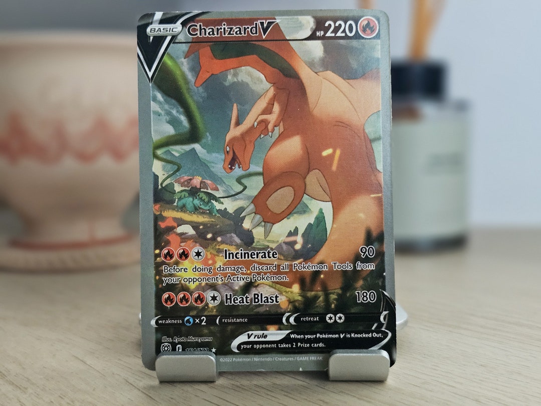 Pokemon Card Charizard V HP 220 Replica - Etsy
