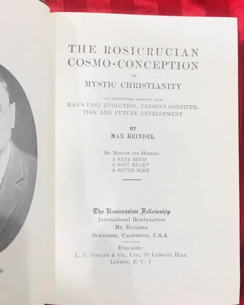 The Rosicrucian Cosmo-conception (1974) - Etsy