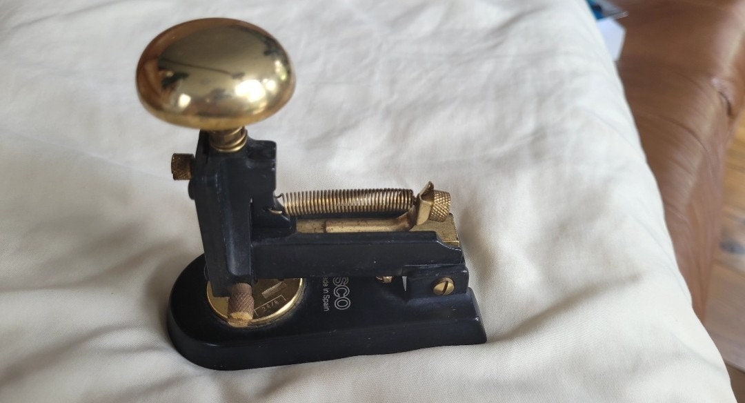 Antique El Casco Stapler M-1 Made in Spain. Brass and Blac - Etsy