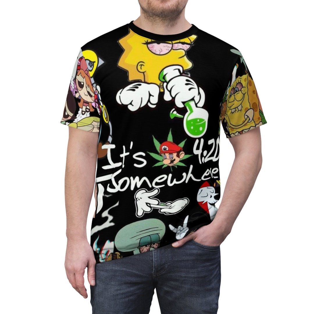 It's 420 Somewhere Weed Shirt, Funny Cannabis T-shirt for Marijuana ...