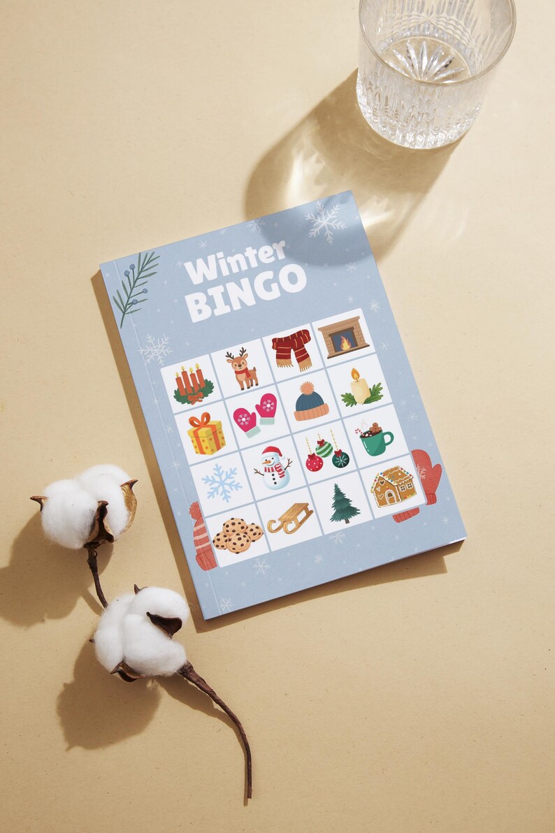 Printable Winter Bingo Game for Kids – PDF Set With 5 Different Bingo ...