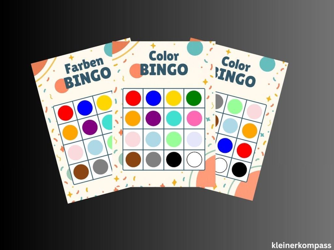Printable Color Bingo Game for Kids | Preschool and Kindergarten ...