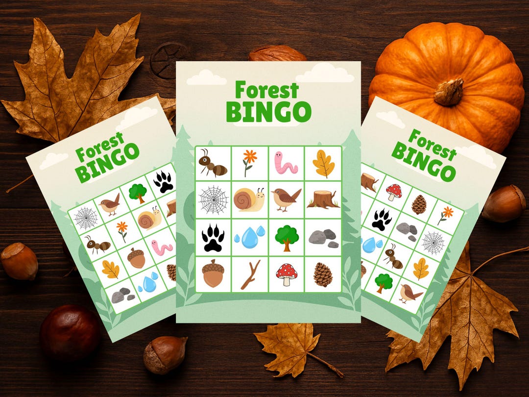 Forest Bingo / Forest Bingo – Printable Nature Game for Kids | PDF ...