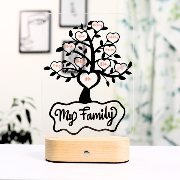 Acrylic Custom Family Tree Stand - Etsy
