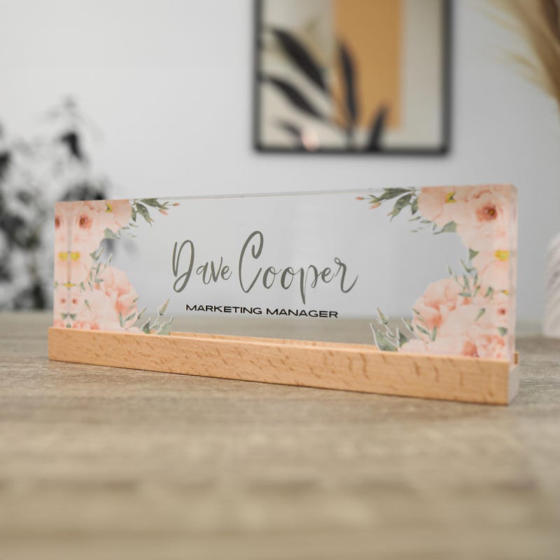Desk Name Plate - Etsy