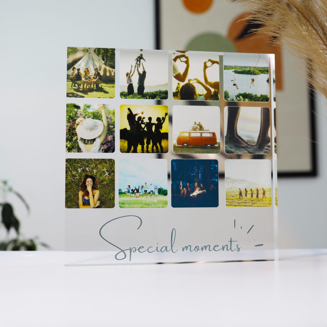 Photo Collage Acrylic Glass Photo Special Moments Custom Photo Collage ...