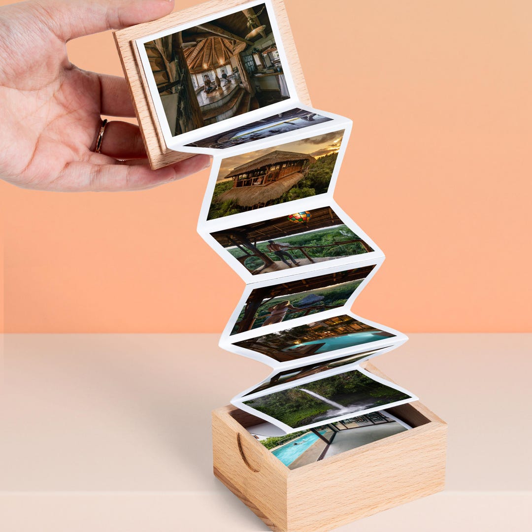 Pull Out Photo Box Custom Picture Gift Accordion Photo Album Mini Photo ...
