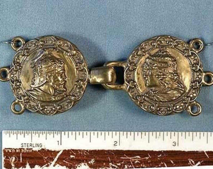 Bronze Arthur and Guinevere Cloak Clasp - Etsy