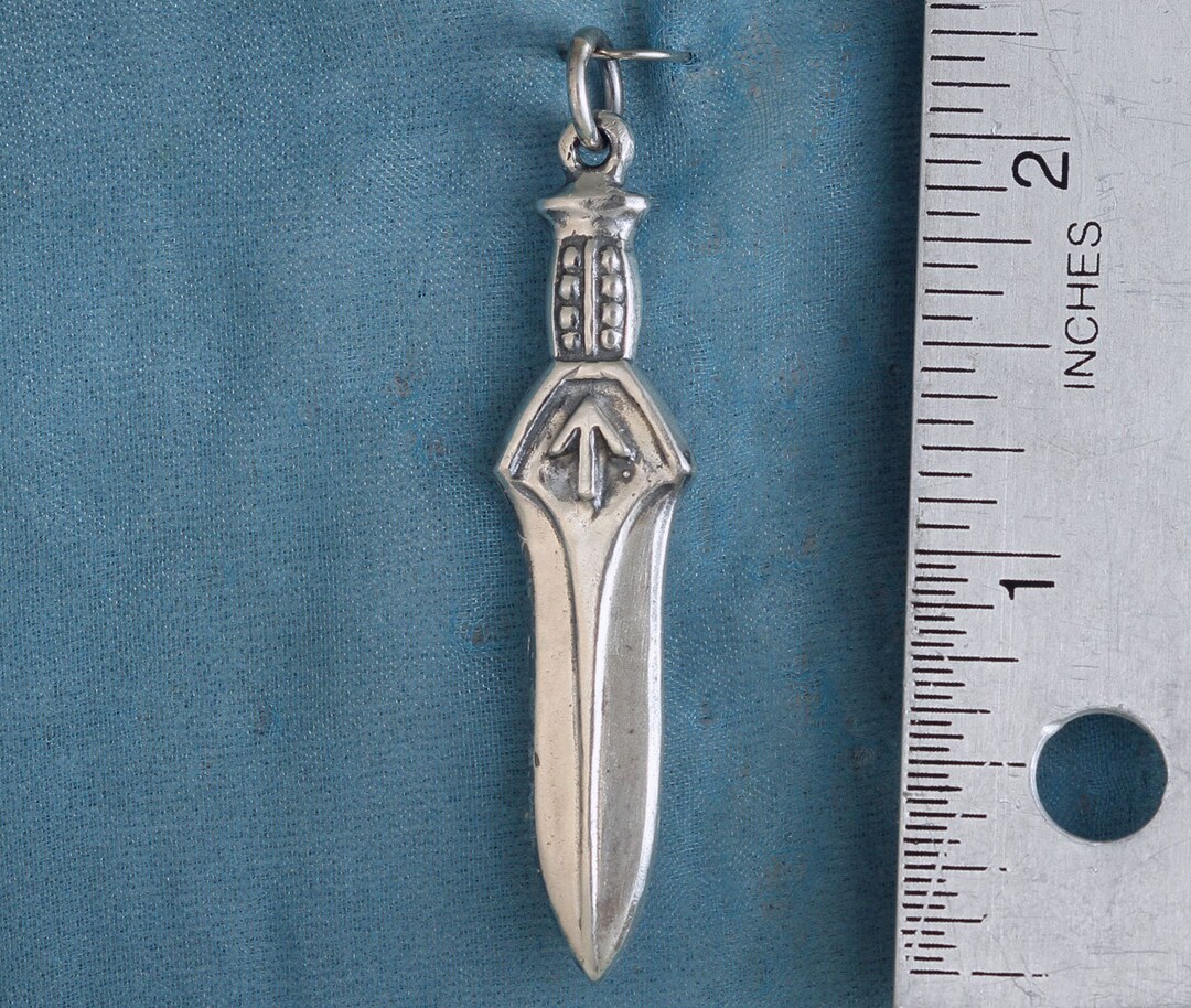 Medieval Dagger Sword With Tir, Tyr the Victory Rune Sterling Silver ...