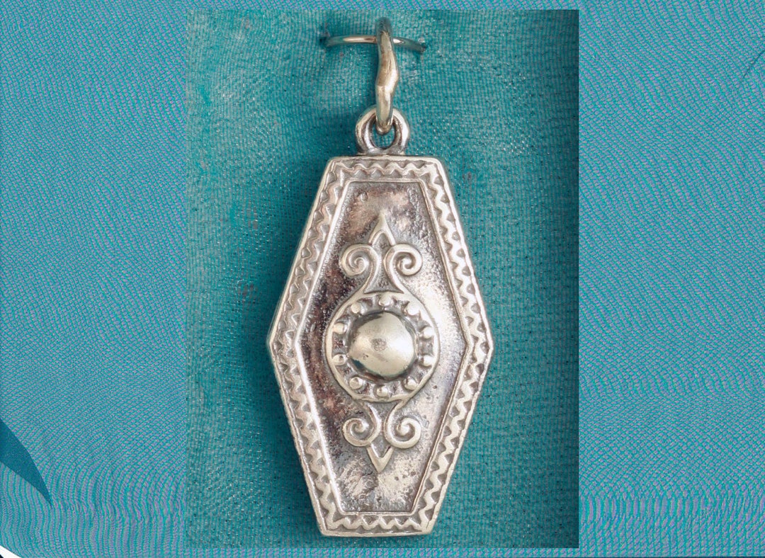 Dark Ages Hexagon Germanic Roman Celtic Long Shield Sterling Silver ...