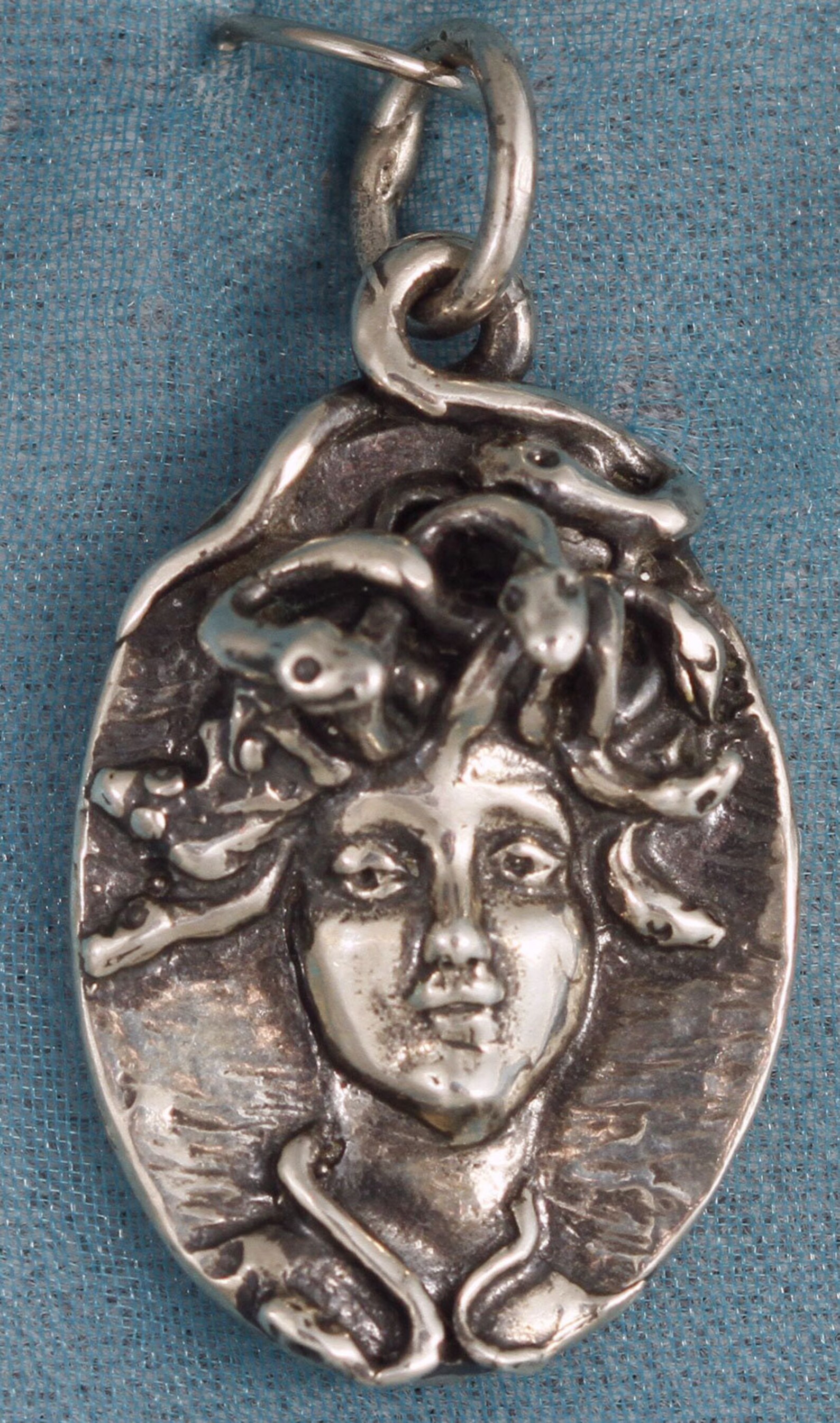Medusa Sterling Silver Pendant - Etsy