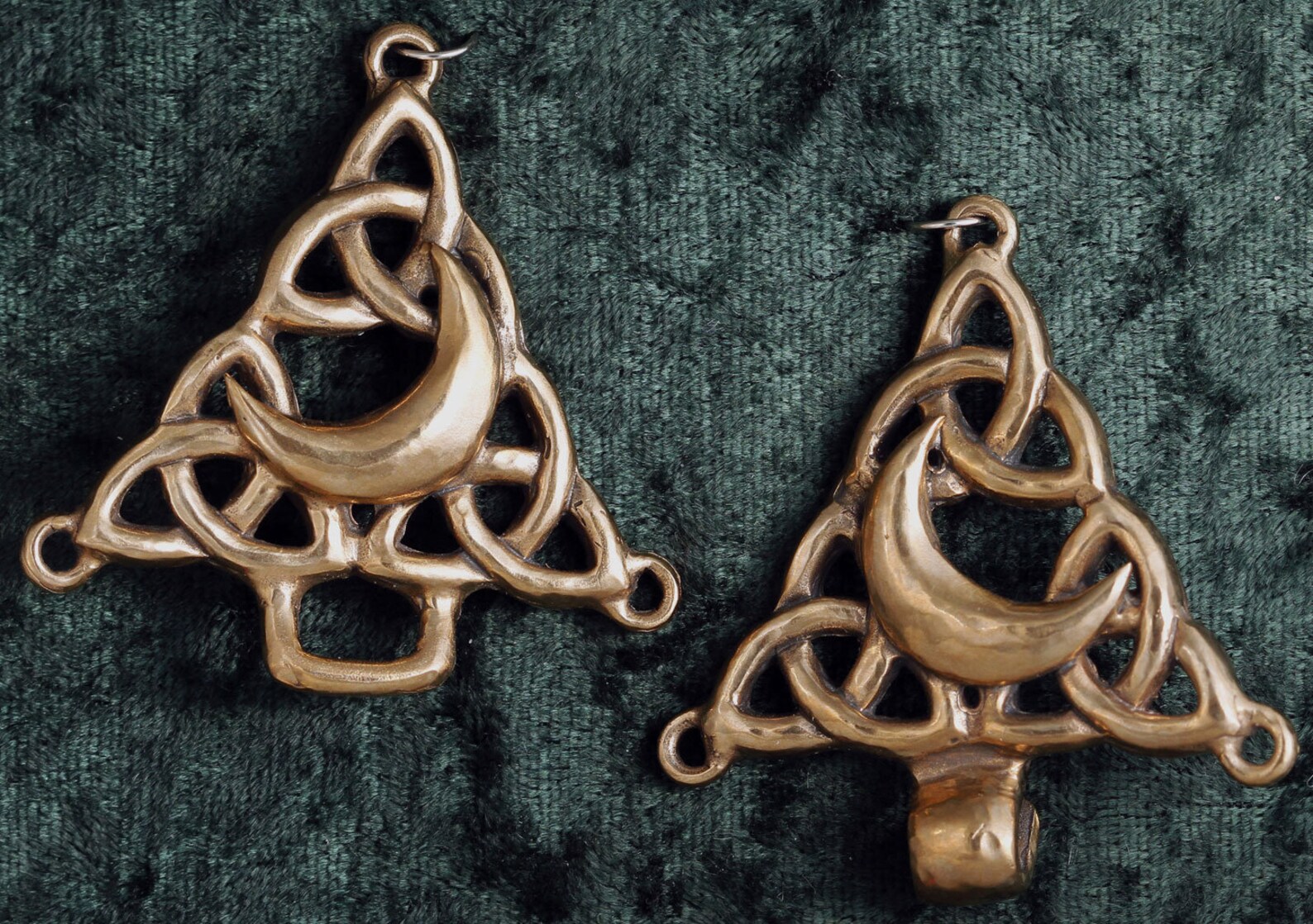 Celtic Moon Solid Bronze Large Cloak Clasp - Etsy