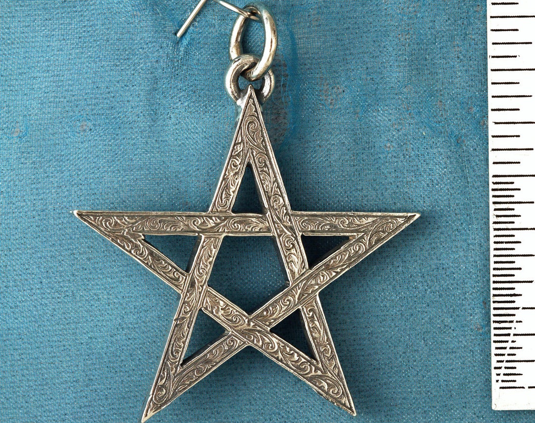 Large Victorian Star Sterling Silver Pendant - Etsy