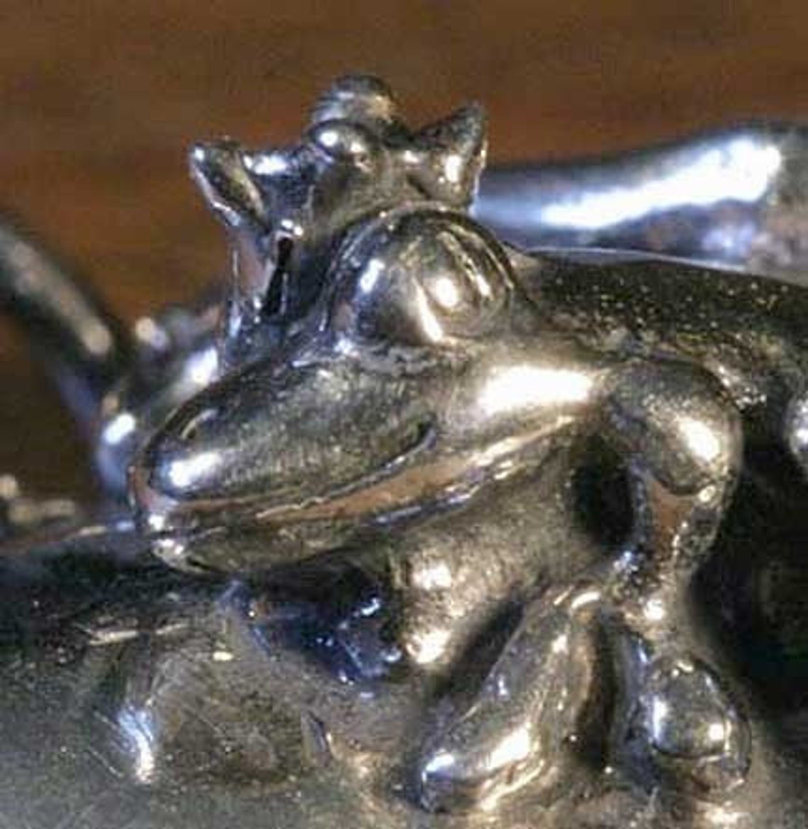 Frog Prince on a Heart Sterling Silver Pendant Charm - Etsy