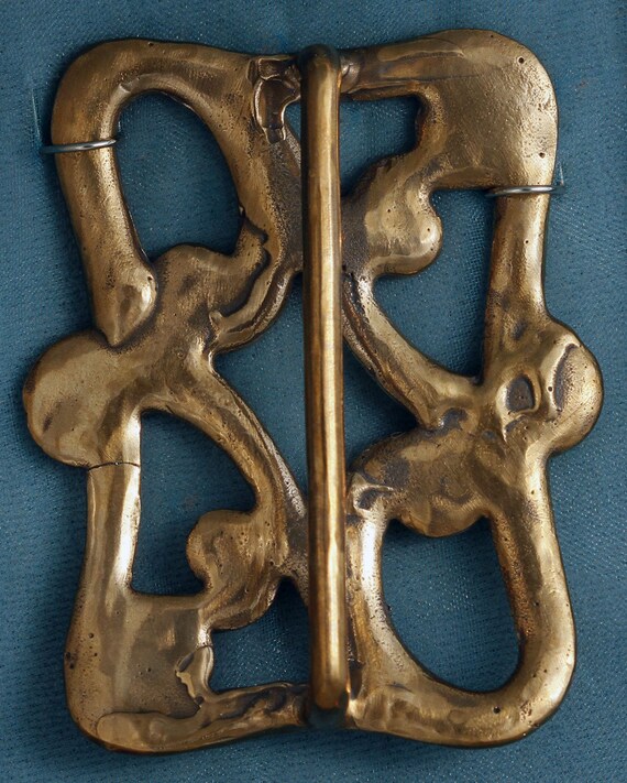 Buckles Sewing Bronze Large Rectangular Victorian Edwardian Art Nouveau ...