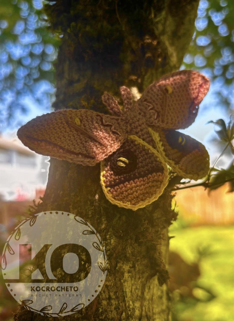 PATTERN Crochet Polyphemus Moth - Etsy